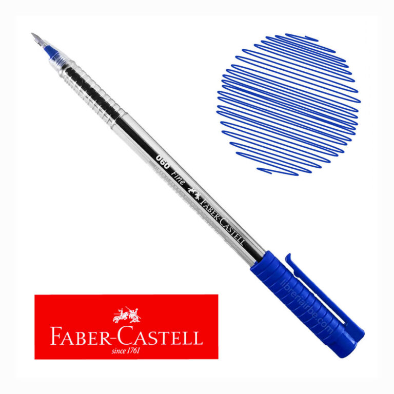 Boligrafo 060 azul 0.7mm faber castell