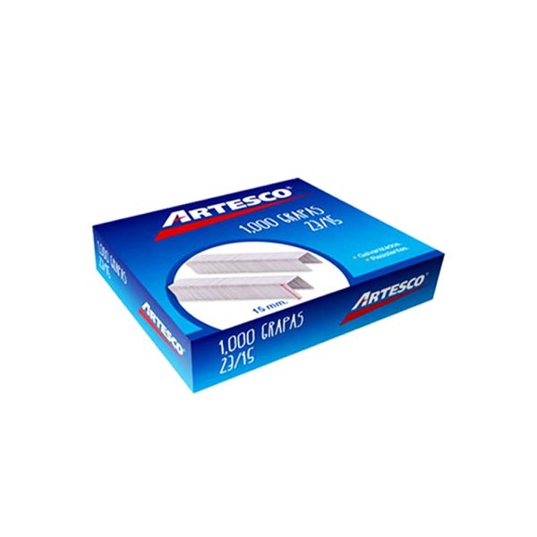 Grapas 23/15 X 1000 100 - 130 hojas Artesco - J y S Suministros